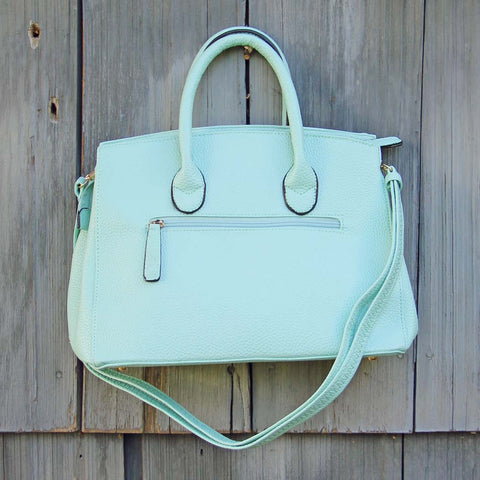 Lock & Key Mint Tote, Sweet Mint Totes from Spool 72. | Spool No.72