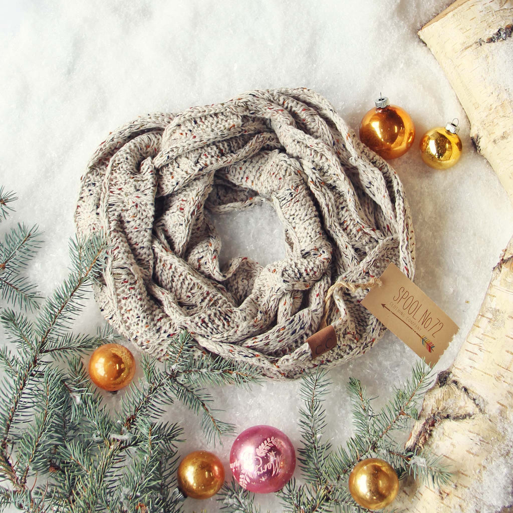 Confetti Snow Scarf in Cream, Cozy Knit Scarves from Spool 72. | Spool ...