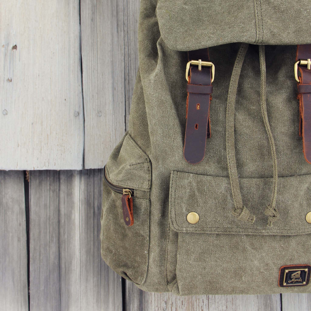 Shallow Creek Backpack in Sage, Rugged Backpacks and Totes from Spool ...