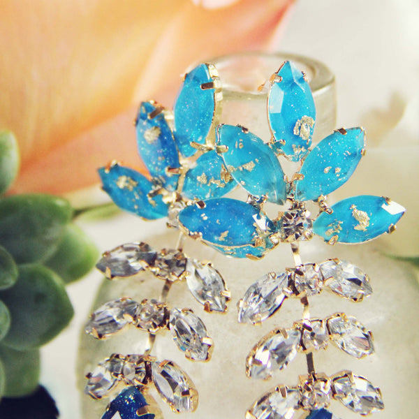 Gold Dust Earrings in Sky, Wedding & Bridesmaid Jewelry from Spool 72 ...