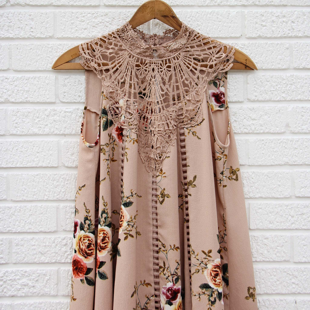 Lace Gypsy Dress in Desert Flower, Women's Bohemian Dresses from Spool ...