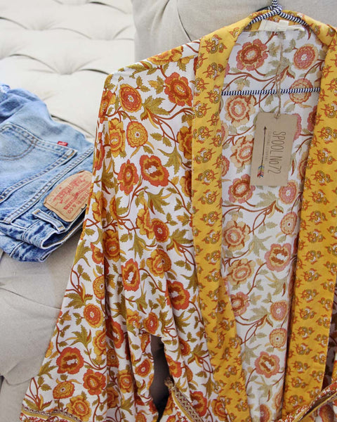 Sunset Marigold Duster, Bohemian Dusters from Spool 72. | Spool No.72