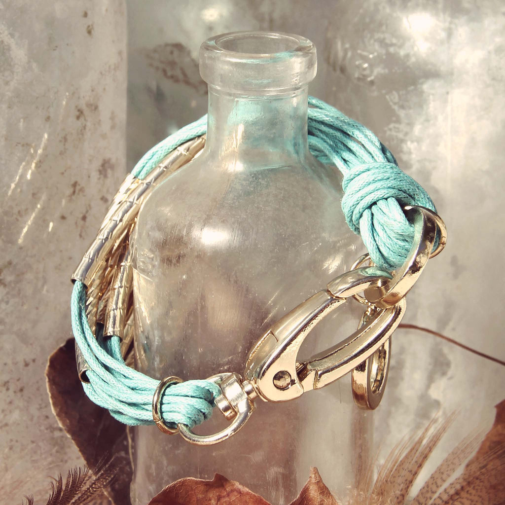 October Bundle Bracelet in Turquoise, Sweet Studded Jewelry from Spool ...