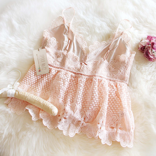 Peaches & Lace Top, Soft Lace Tops from Spool 72. | Spool No.72
