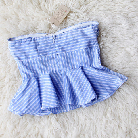 Pinstripe & Bow Top, Boho Tops from Spool 72. | Spool No.72