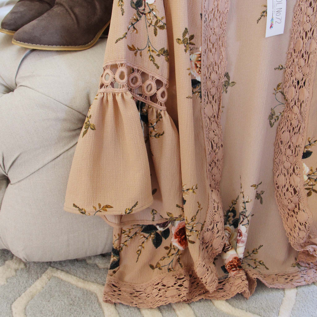 Romantique Rose Duster in Taupe, Bohemian Tops & Dusters from Spool 72 ...