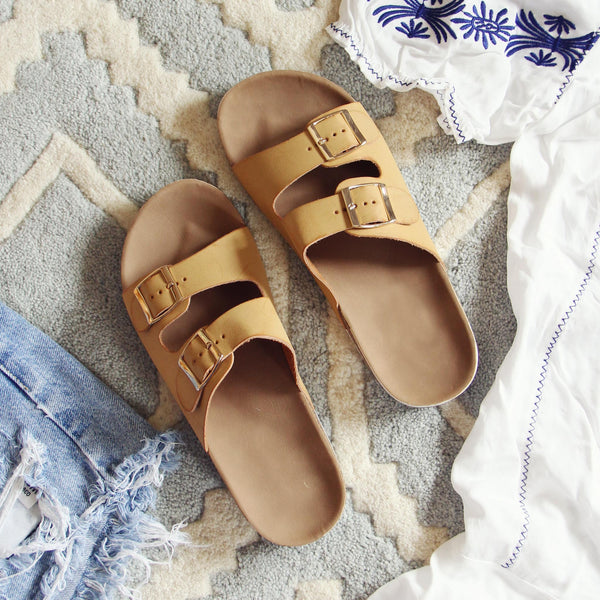Sandstone Sandals, Sweet Boho Footbed Sandals from Spool 72. | Spool No.72