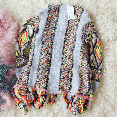 Spool Lux Serape Knit Sweater, Cozy Knit Native Sweaters from Spool No ...