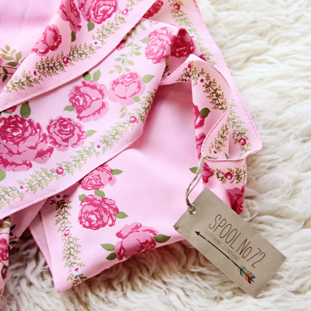 Shaded Rose Vintage Scarf, Vintage Boho Accessories from Spool 72 ...