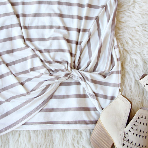 The Knot Tee in Taupe, Cozy Stripe Tees From Spool No.72. | Spool No.72