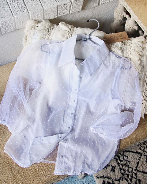 The Swiss Dot Top, Boho Tops from Spool 72. | Spool No.72