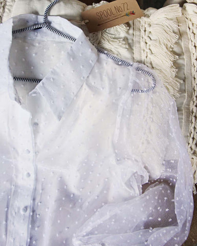 The Swiss Dot Top, Boho Tops from Spool 72. | Spool No.72
