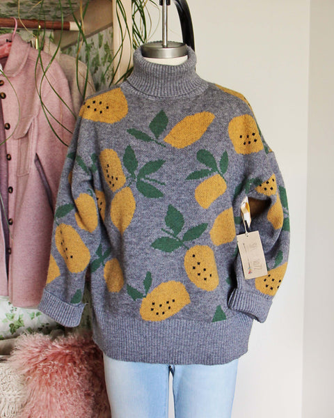 Tutti Fruity Sweater in Lemon, Soft & Cozy Fruit Sweaters from Spool 72 ...