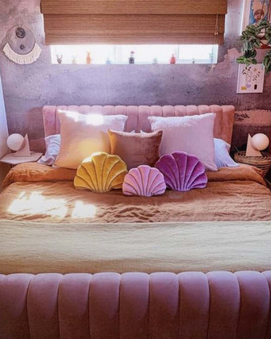 Velvet Shell Pillow in Pink, Gorgeous pillows from Spool 72. | Spool No.72