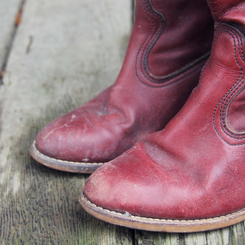 Vintage Autumn Dex Boots, Rugged Vintage Leather Boots from Spool 72 ...