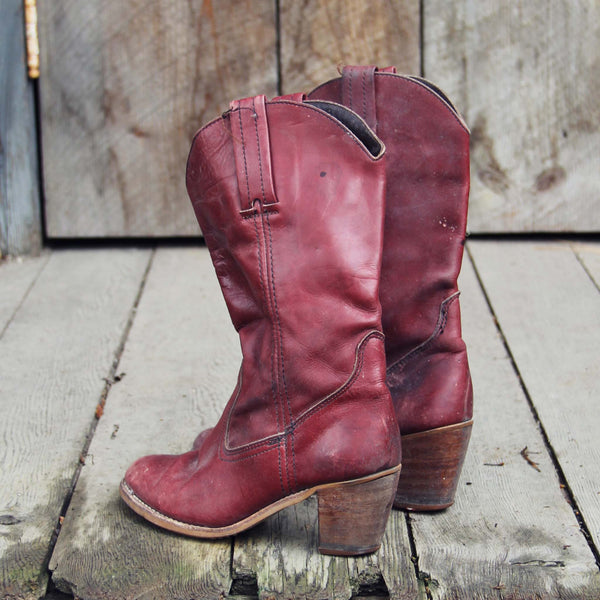 Vintage Autumn Dex Boots, Rugged Vintage Leather Boots from Spool 72 ...