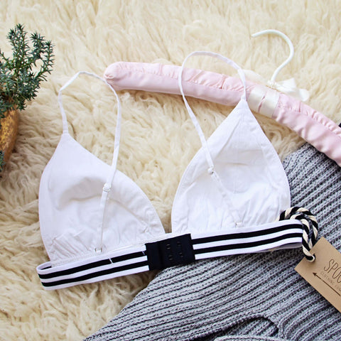 The Weekender Bra in White, Women's Boho Bras & Bralettes from Spool 72 ...